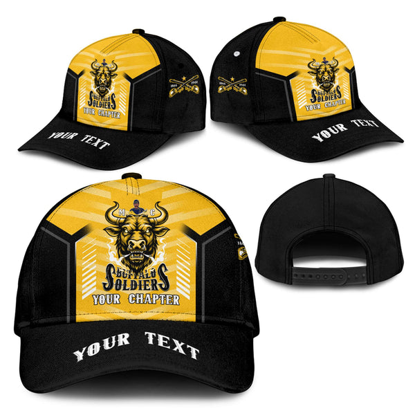 Custom BSMC Buffalo Soldiers Classic Cap Motorcycle Club Unique Style ...