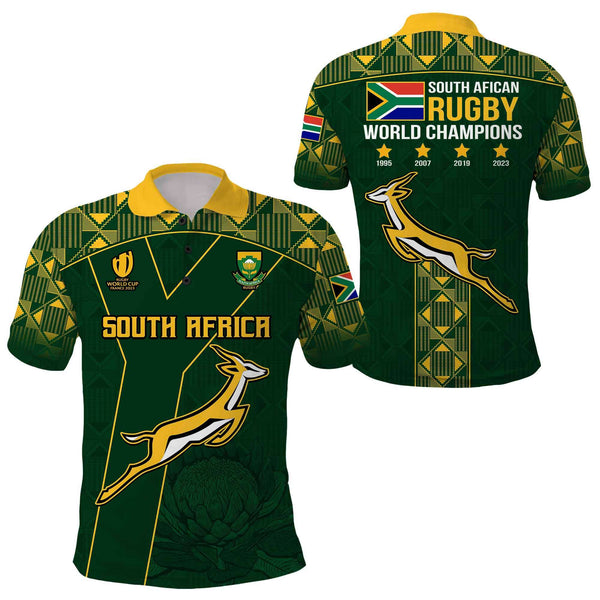 Springboks Rugby Polo Shirt - South Africa Champions - Wonder Print Shop