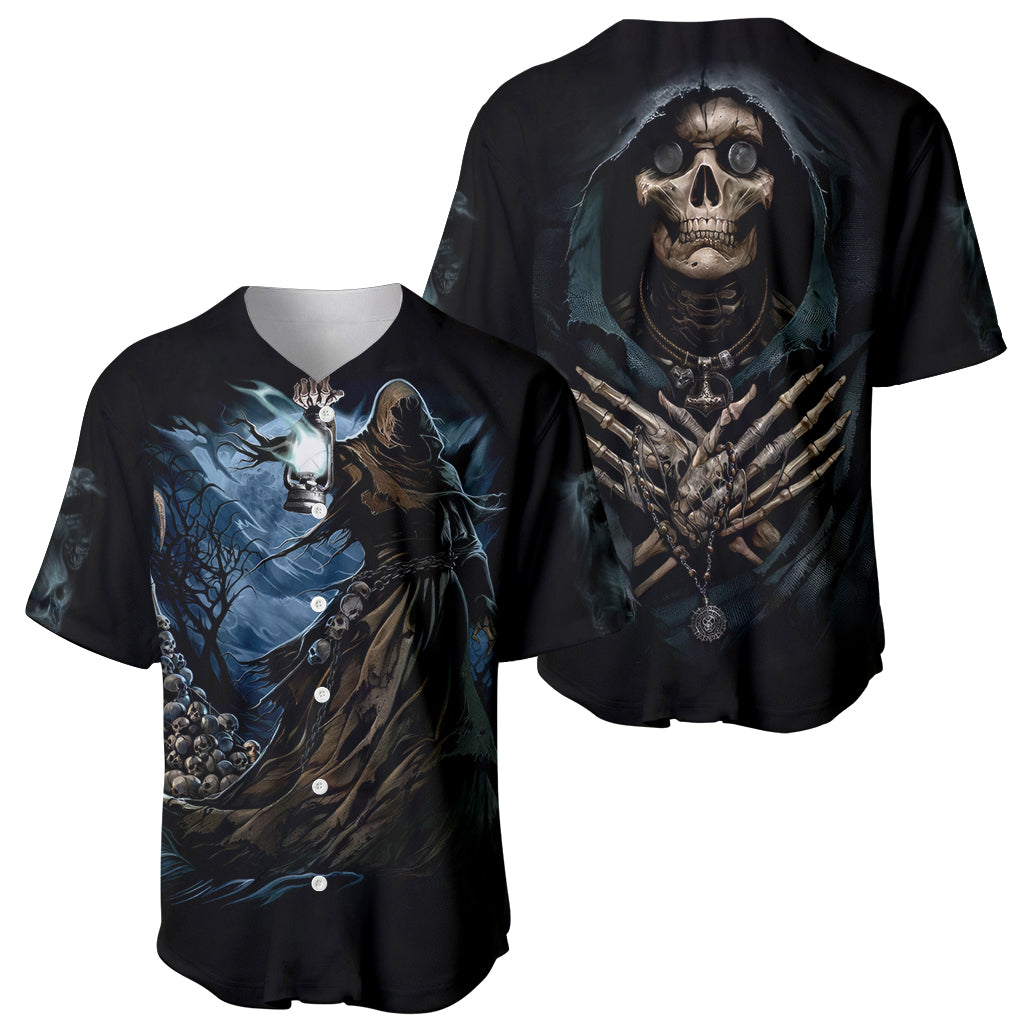 Grim Reaper Baseball Jersey The Ferryman Of The Underworld with Charon ...