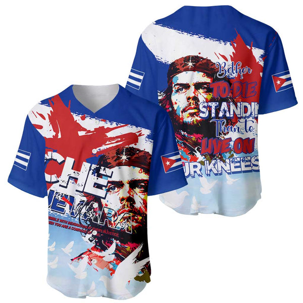 Cuba Che Guevara Baseball Jersey Cuban Revolution - Wonder Print Shop
