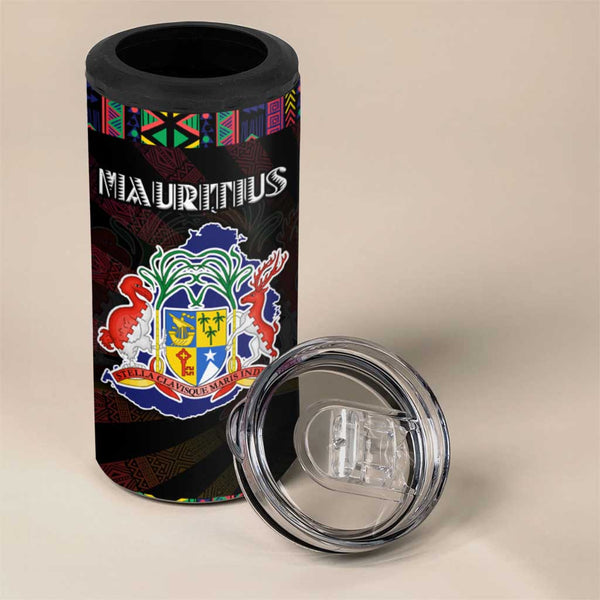 Mauritius Roots 4 in 1 Can Cooler Tumbler African Map in Fingerprint ...