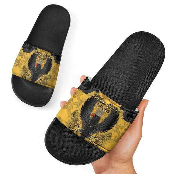 German Empire Slide Sandals Imperial Black Eagle With Baroque Patterns ...