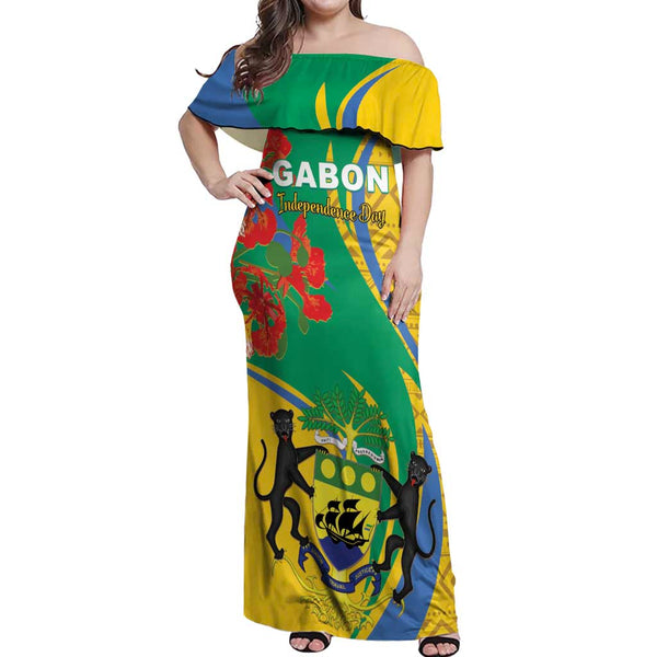 Gabon Independence Day Gabonaise Flamboyant African Pattern ...