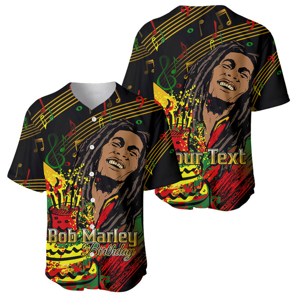 Legend Bob Birthday Baseball Jersey The Father of Reggae - Wonder Print ...