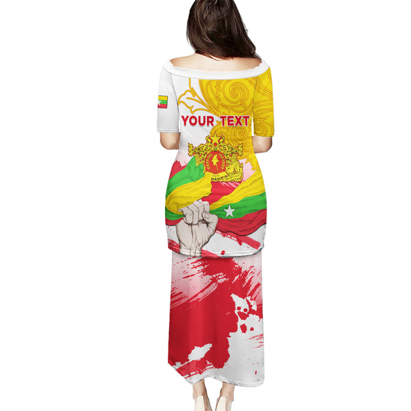 Myanmar Independence Day Puletasi Brahmadesh Kanote Pattern - Wonder ...