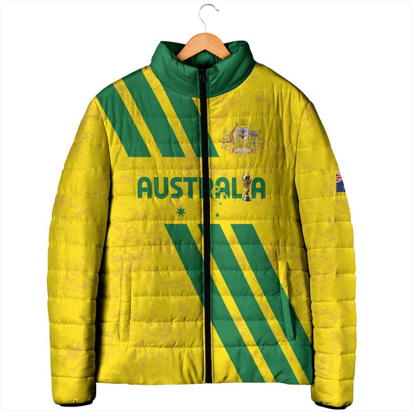 Custom Soccer 2026 Australia Padded Jacket Socceroos Go Glory - Wonder ...