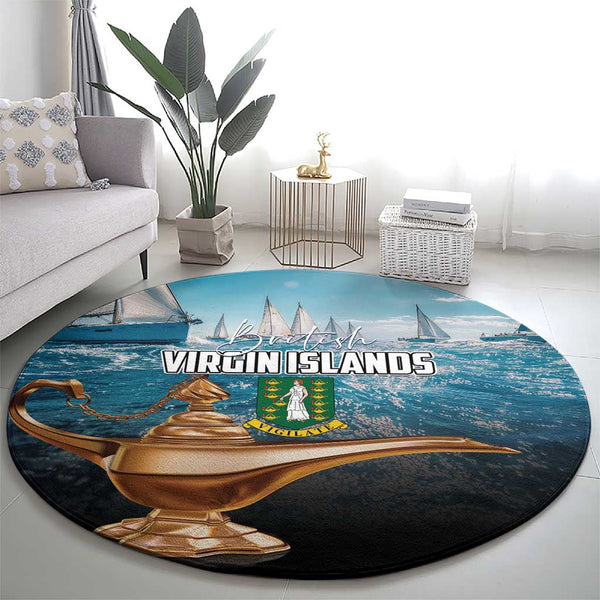 British Virgin Islands Round Carpet Vigilate Golden Lamps - Wonder ...