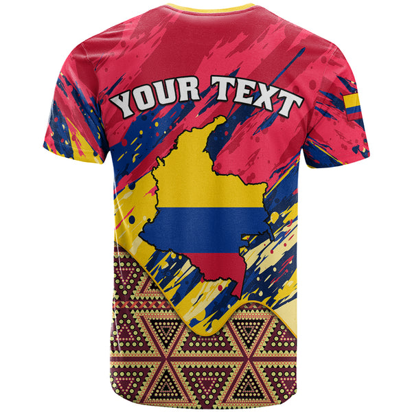 Personalised Colombia T Shirt Colombian Tribal Seamless Patterns ...