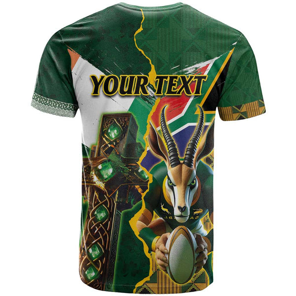 Personalized South Africa Versus Ireland Rugby T Shirt The Springbok M ...