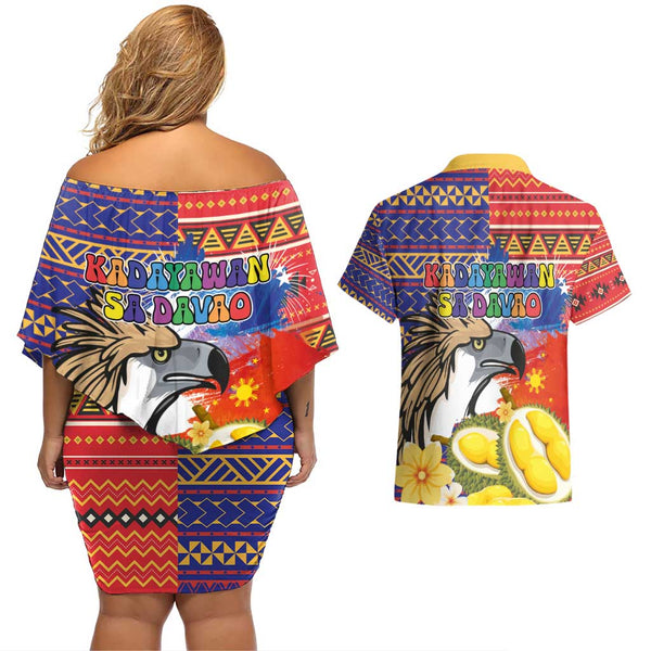 Philippines Kadayawan Couples Matching Off Shoulder Short Dress and ...