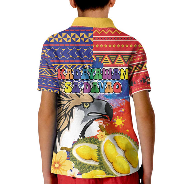 Philippines Kadayawan Kid Polo Shirt Filipino Eagle Durian with ...