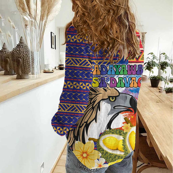 Philippines Kadayawan Women Casual Shirt Filipino Eagle Durian with ...
