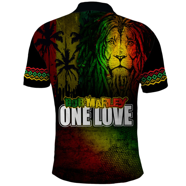King of Reggae Polo Shirt Jamaican Reggae One Love - Wonder Print Shop