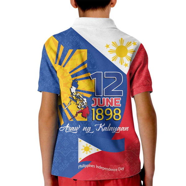 Philippines Independence Day Kid Polo Shirt Araw ng Kalayaan Polynesian ...