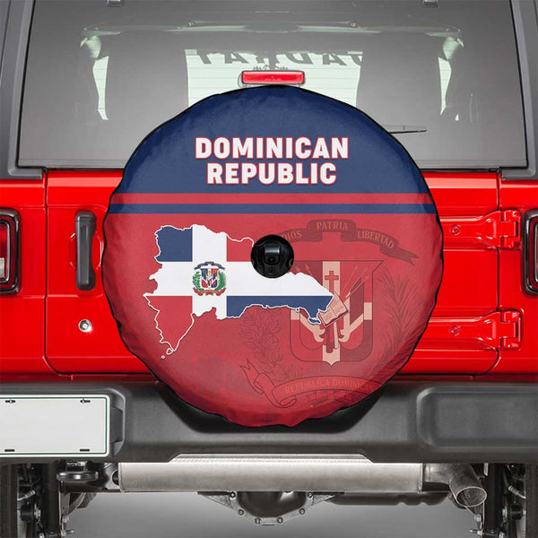 Dominican Republic Spare Tire Cover Dominicana Flag Map - Wonder Print Shop