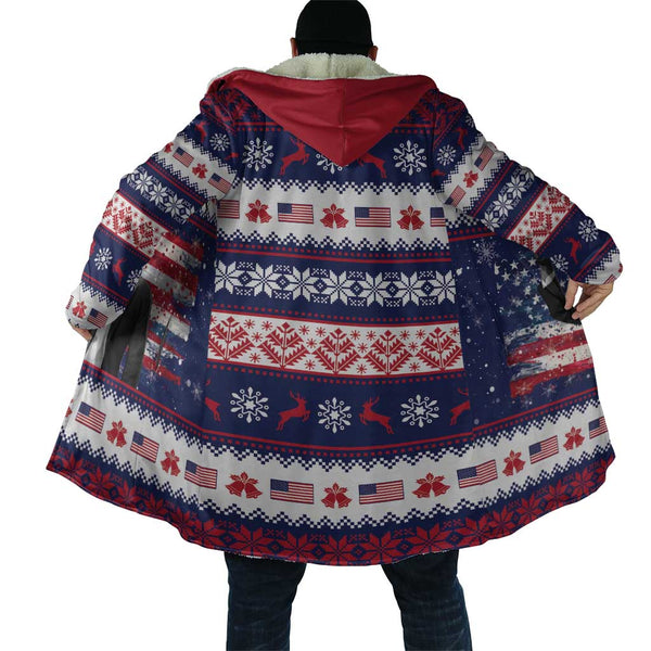 Freedom Charlie Kirk Tribute Christmas Cloak American Flag - Wonder ...
