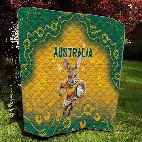 Australia Rugby 2024 Quilt Go Wallabies Aboriginal Pattern LT05 ...