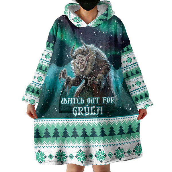 Iceland Christmas Wearable Blanket Hoodie Icelandic Folklore Evil ...