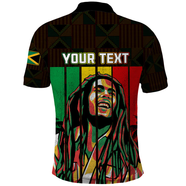 Personalised Jamaica Polo Shirt Reggae Festival Legend Bob Abstract ...