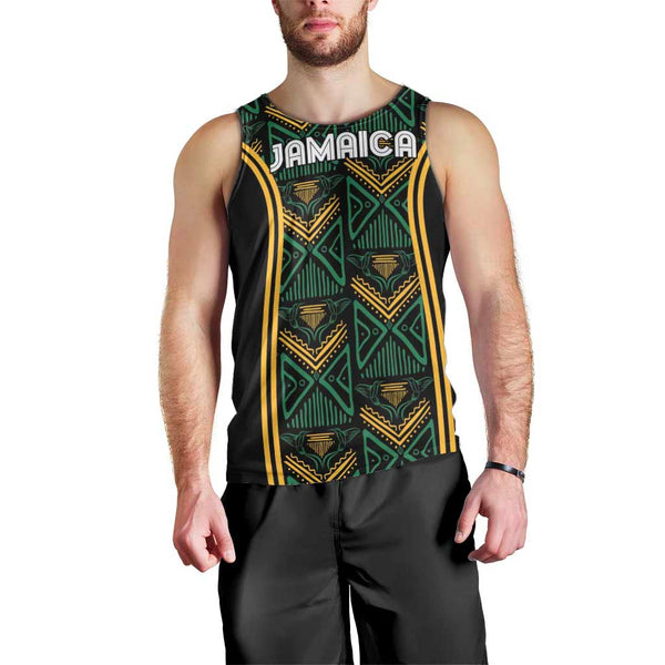 Jamaica Reggae Boyz Custom Men Tank Top Ethnic Motifs - Wonder Print Shop
