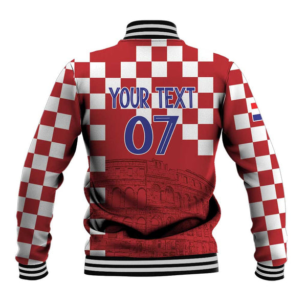 Croatia Football 2025 Custom Baseball Jacket Red Hrvatska Kockasti ...