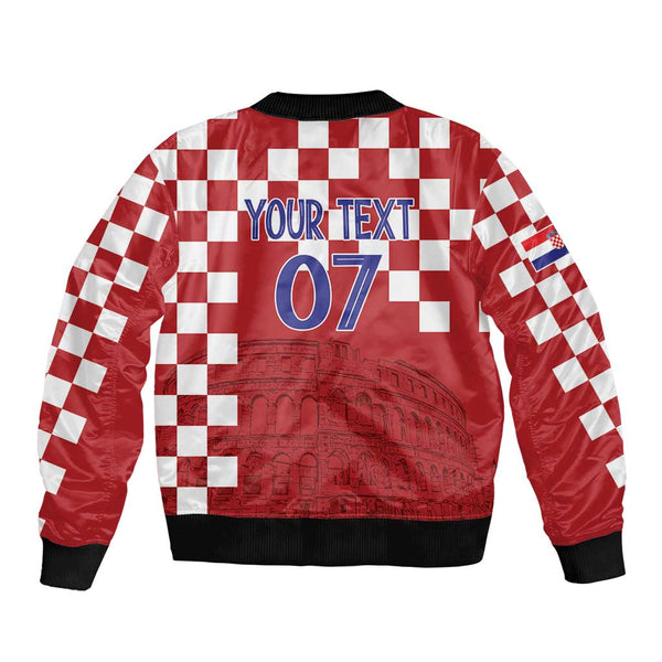 Croatia Football 2025 Custom Bomber Jacket Red Hrvatska Kockasti - Pula ...