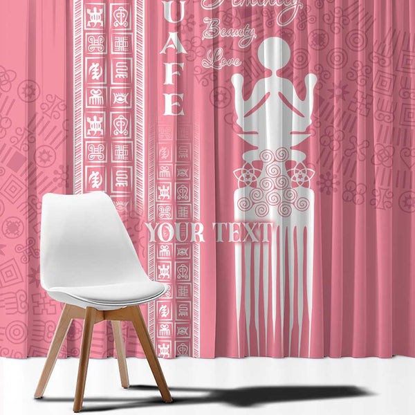 Personalized Adinkra Akan Culture Window Curtain Women's Day Duafe ...