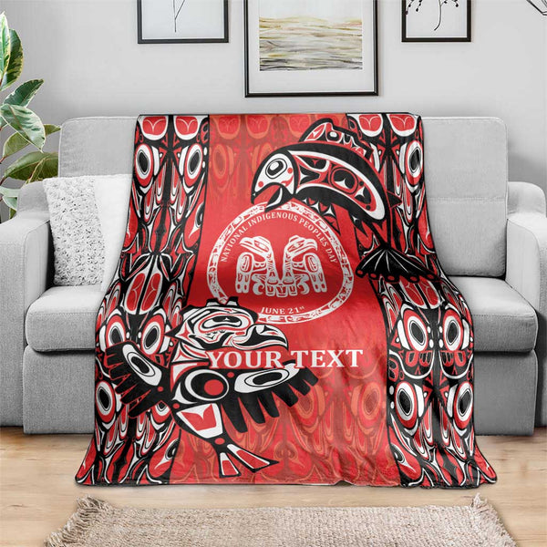 Personalized Canada Indigenous People Day Blanket Haida Tribe Flag ...