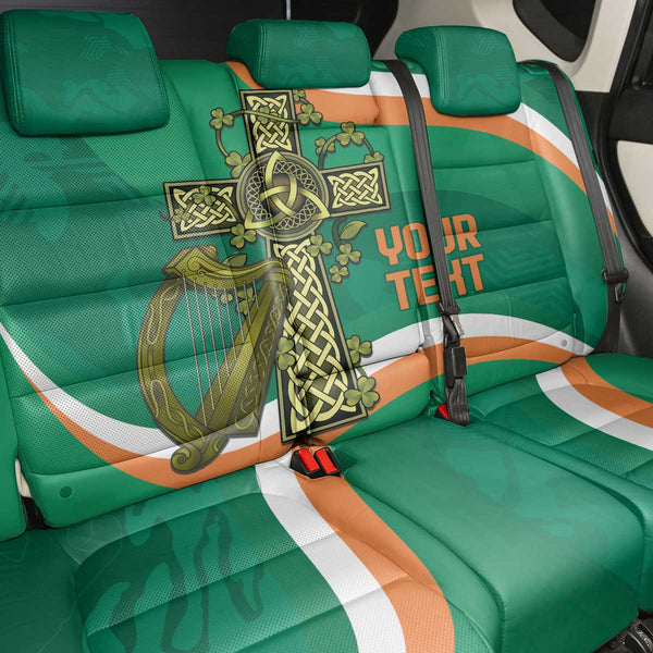 Custom Ireland Rugby Back Car Seat Cover Green Celtic Knot Summer Paris ...
