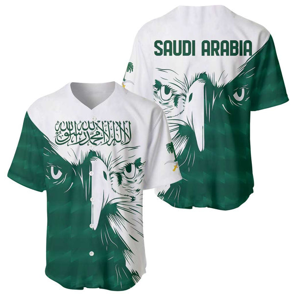 Saudi Arabia Falcon Baseball Jersey Simple Saudi Pattern LT9 - Wonder ...