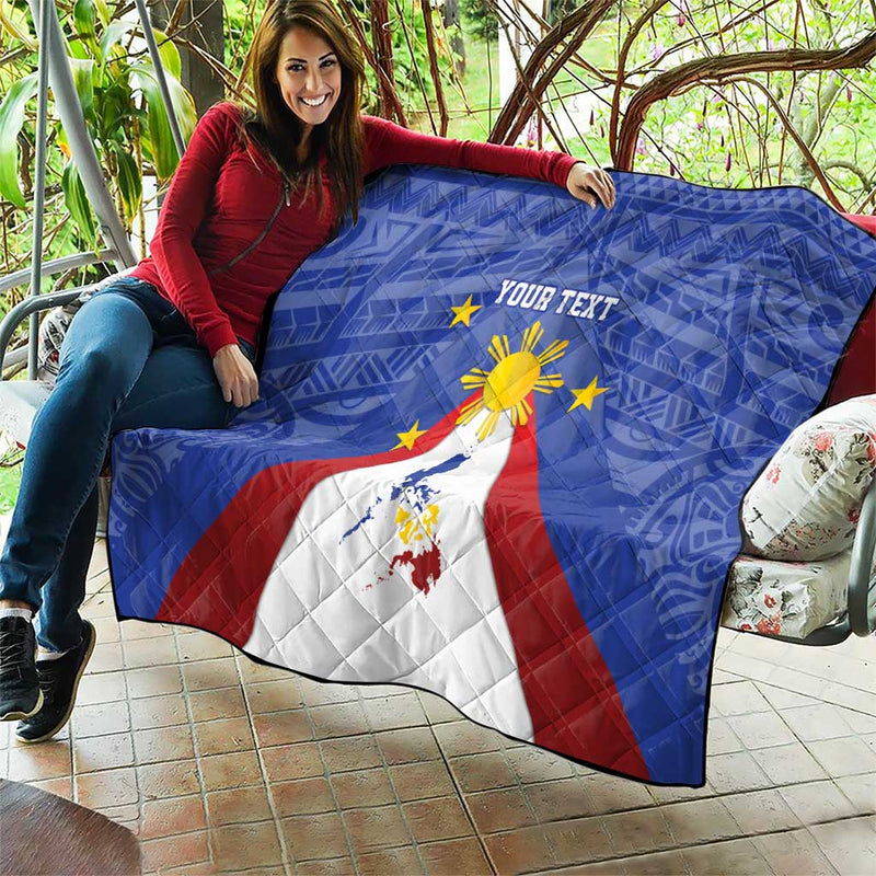 Personalized Pilipinas Eight-Rayed Sun Quilt Philippines Map With ...