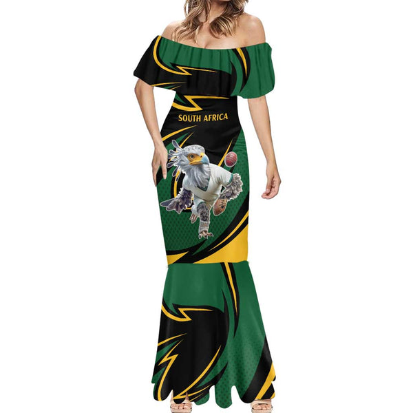 South African Secretary Bird Cricket Custom Mermaid Dress Unique ...