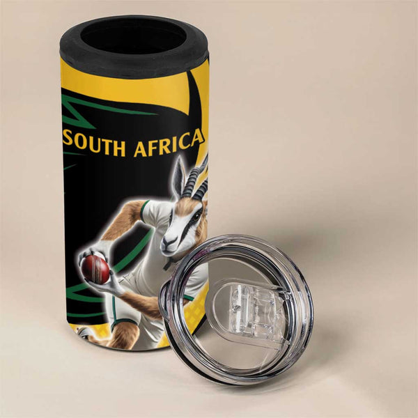 South African Springbok Cricket Custom 4 in 1 Can Cooler Tumbler Unique ...