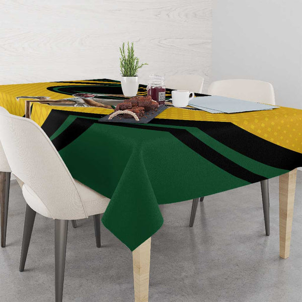 South African Springbok Cricket Custom Tablecloth Unique Pattern ...