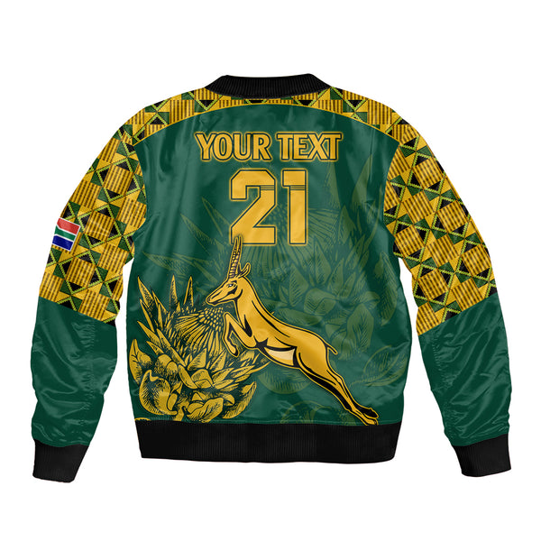 Custom South Africa Rugby Bomber Jacket Springboks Proud The Champions ...