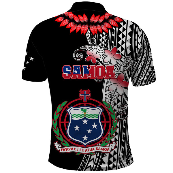 Polynesian Pride Samoa Polo Shirt Ula Fala Mix Samoan Tribal Black ...