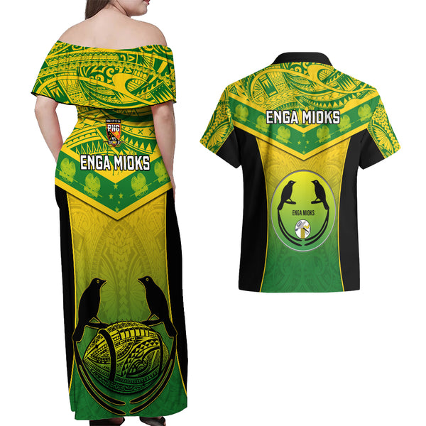 Papua New Guinea Rugby Couples Matching Off Shoulder Maxi Dress and ...