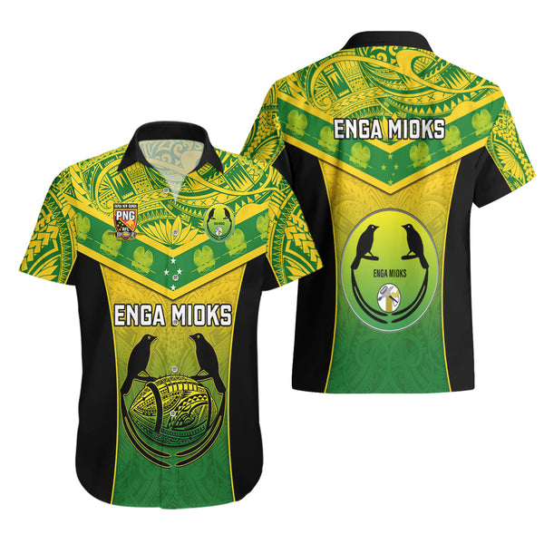 Papua New Guinea Rugby Hawaiian Shirt Enga Mioks PNG Polynesian Pattern ...