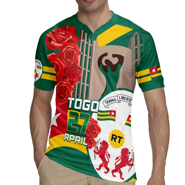 Togo Independence Day Rugby Jersey Happy April 27th Coat Of Arms ...