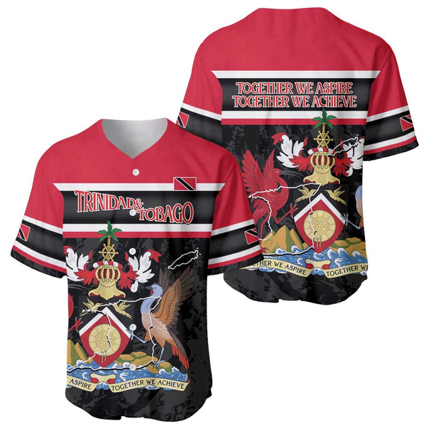 Trinidad and Tobago Baseball Jersey Together We Aspire Together We ...