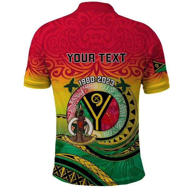 Personalised Vanuatu Polo Shirt Yumi 43 Hapi Independens Dei - Wonder ...