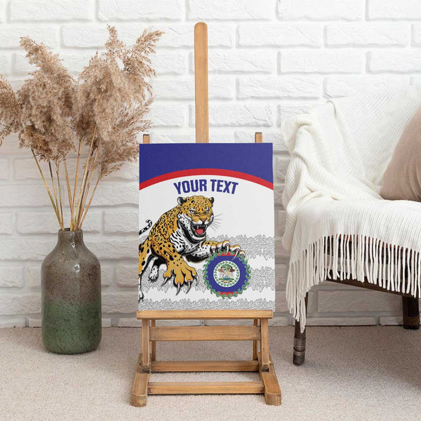 Custom Belize Football Canvas Wall Art 2025 Go Jaguars - Wonder Print Shop