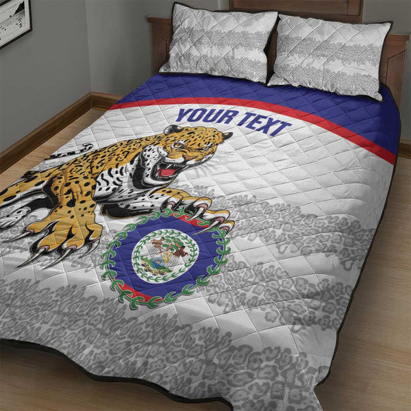 Custom Belize Football Quilt Bed Set 2025 Go Jaguars - Wonder Print Shop