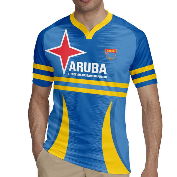 Custom Aruba Football Rugby Jersey 2025 Go Champions Flag Color ...