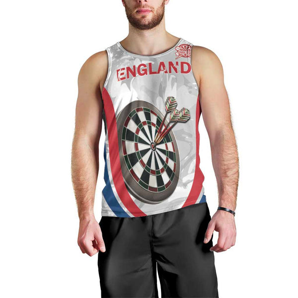 Custom England Darts Men Tank Top Go Champions Grunge Marble Style ...