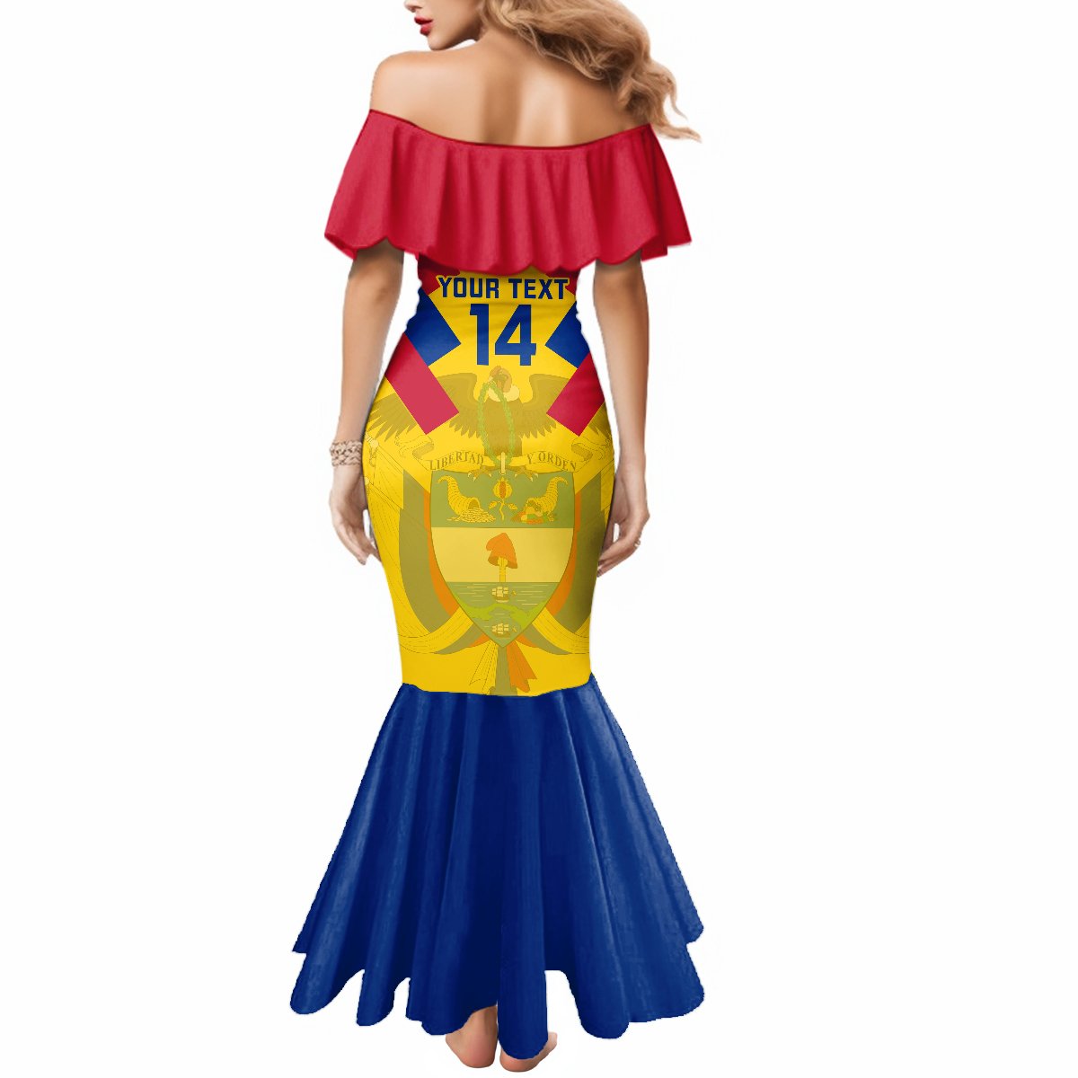 Custom Colombia Football Mermaid Dress Las Chicas Superpoderosas 2023 ...