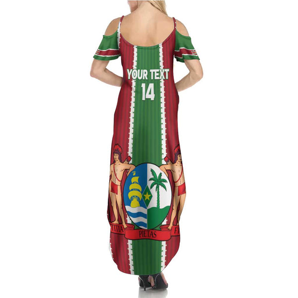 Custom Suriname Football Summer Maxi Dress 2025 Go Natio Flag Color ...