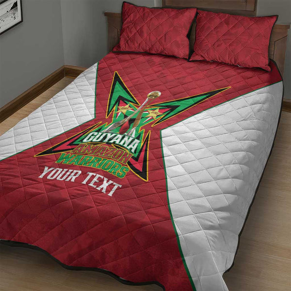 Amazon Warriors Guyana Cricket Custom Quilt Bed Set 2025 2nd Champions ...