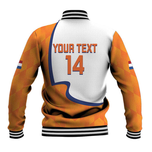 Custom Netherlands Football Baseball Jacket 2025 Go Champions Holland ...