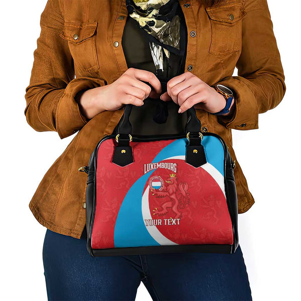 Custom Luxembourg Football Shoulder Handbag Allez Les Lions Rouges ...